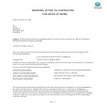 Complaint letter to contractor | Business templates, contracts and forms.
