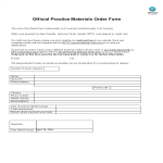 Material Order Form | Business templates, contracts and forms.