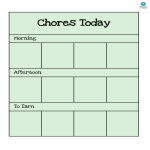 Preschool Chore Chart Sample templates, sjablonen, contracten en ...