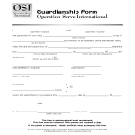 Guardianship Form Sample Sample | Business templates, contracts and forms.