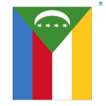 Printable comoros flag | Business templates, contracts and forms.