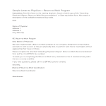 Return To Work Letter Sample templates. | Business templates, contracts ...