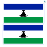 Printable lesotho flag | Business templates, contracts and forms.