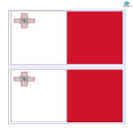 Printable malta flag | Business templates, contracts and forms.
