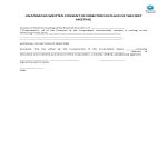 Unanimous written consent example | Business templates, contracts and ...