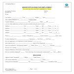 Sample Employment Application Templates In | Business templates ...