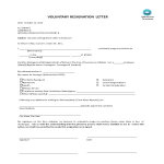 Voluntary resignation letter sample | Business templates, contracts and ...