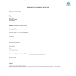 Notice address change templates. | Business templates, contracts and forms.