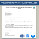 Muster vollmacht | Business templates, contracts and forms.