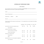 Exit interview checklist intern | Business templates, contracts and forms.