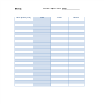 Meeting sign in sheet example templates. | Business templates ...