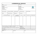 Example commercial invoice | Business templates, contracts and forms.