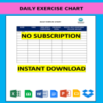 Exercise Chart Templates Samples Examples | Business templates ...
