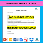 Funny two week notice letter | Business templates, contracts and forms.