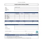Leave application sheet templates. | Business templates, contracts and ...