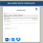 Blank Delivery Sample templates. | Business templates, contracts and forms.