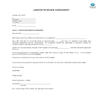 Sample lawyer retainer agreement | Business templates, contracts and forms.