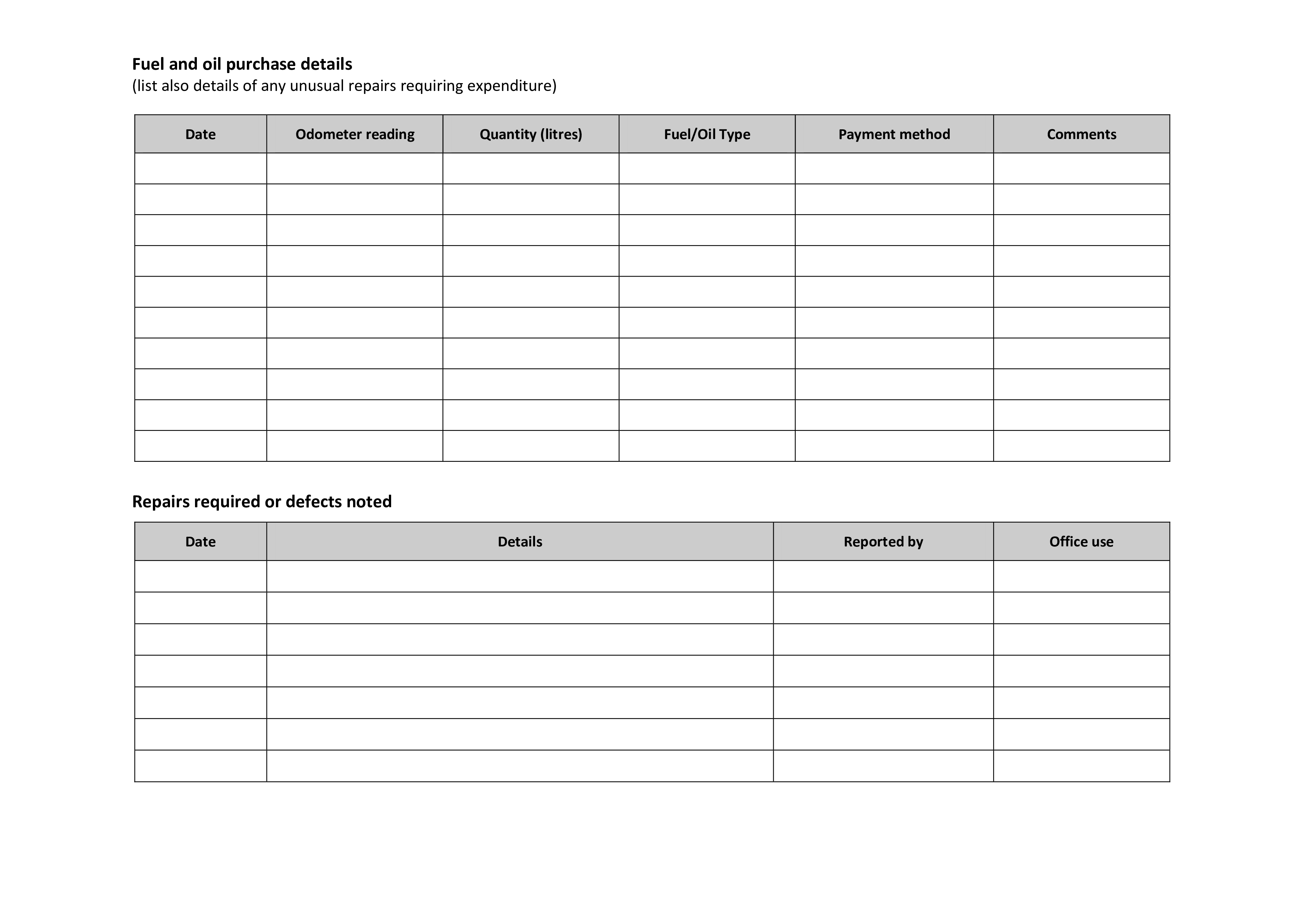 免费 Motor Vehicle Running Sheet | 样本文件在 allbusinesstemplates.com 免费 Motor Vehicle Running Sheet | 样本文件在 allbusinesstemplates.com
