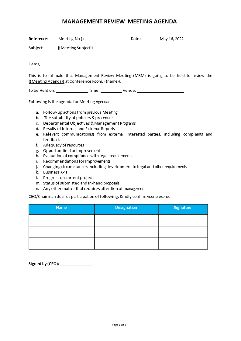 Sample Format Of Meeting Minutes | Templates at allbusinesstemplates.com