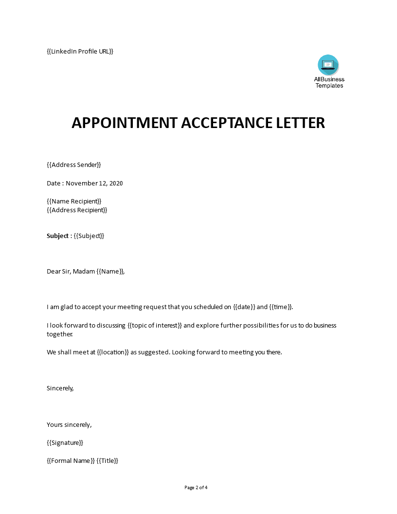 Acknowledgement Letter for Job Interview Invitation | Templates at ...