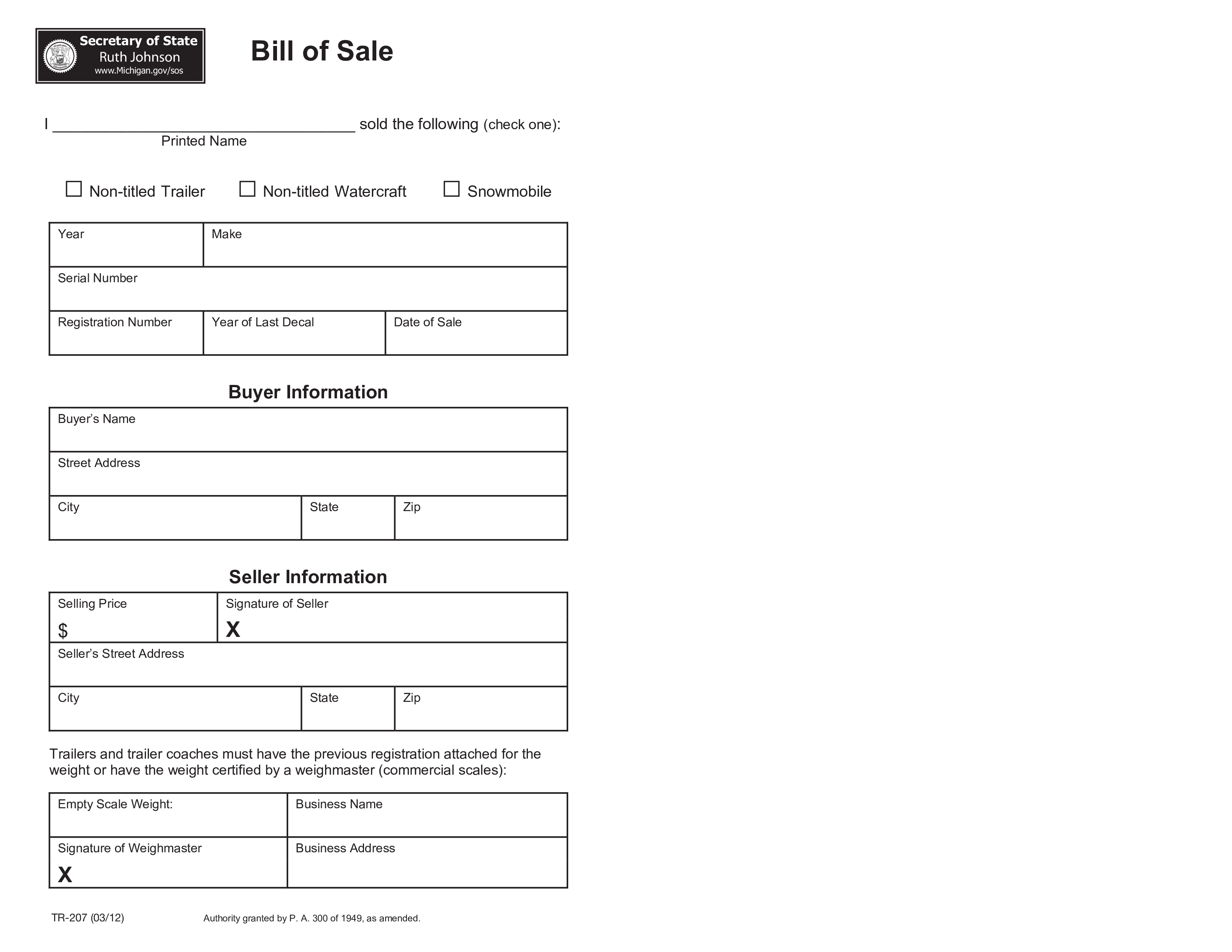 Bill Of Sale Templates At Allbusinesstemplates