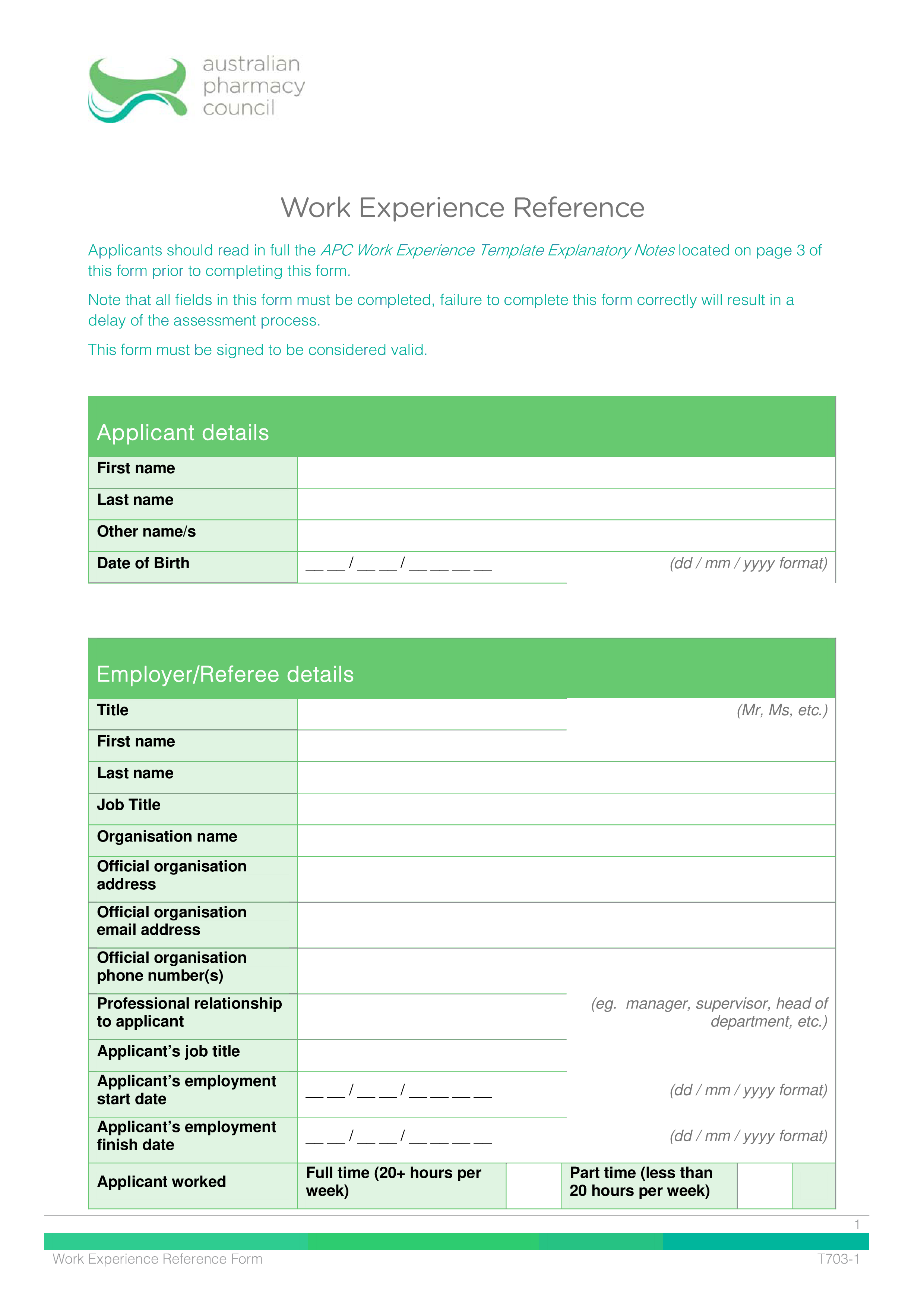Work Experience Reference Letter From Employer Templates At