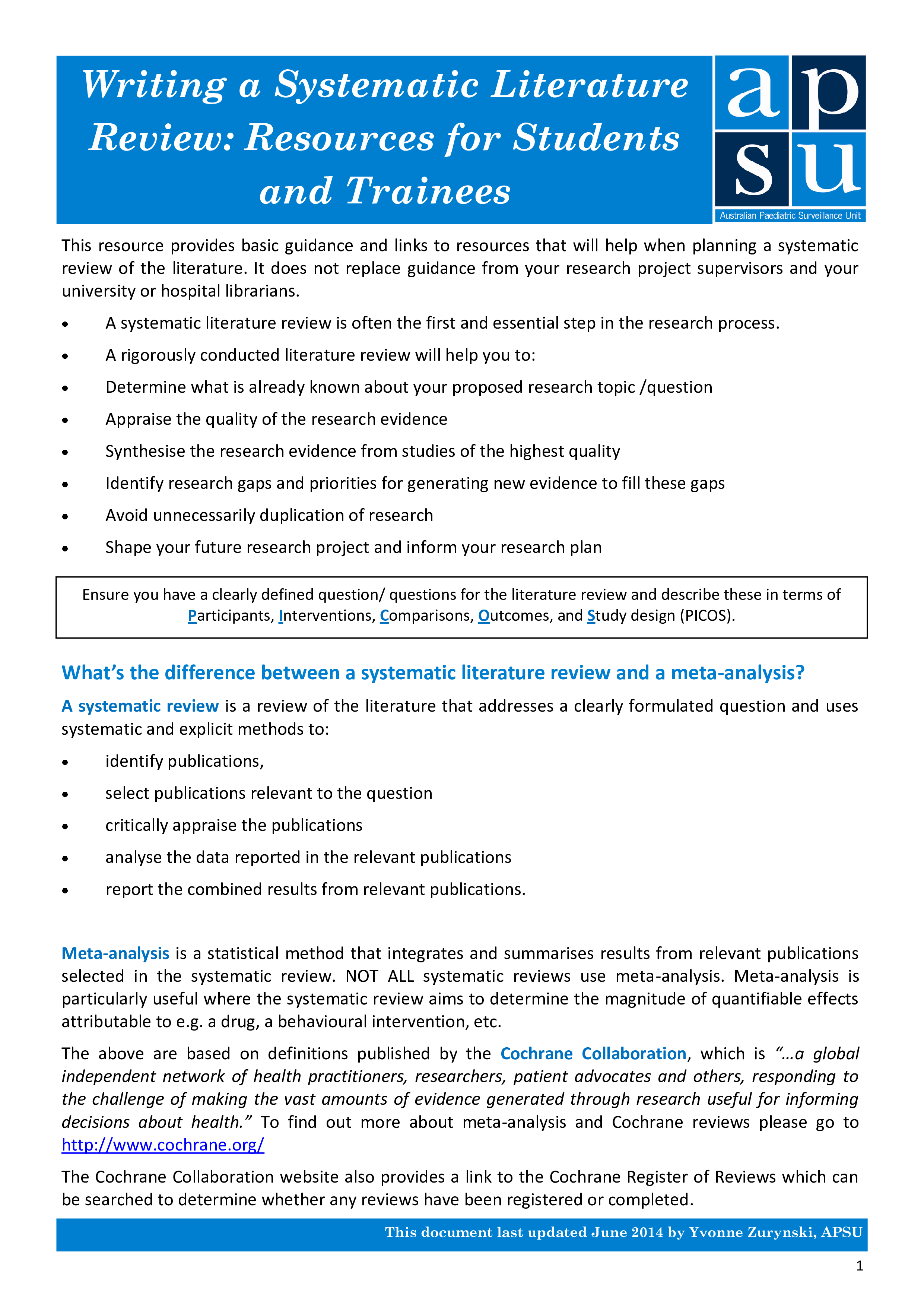 Gratis Systeematische Literatuurstudie