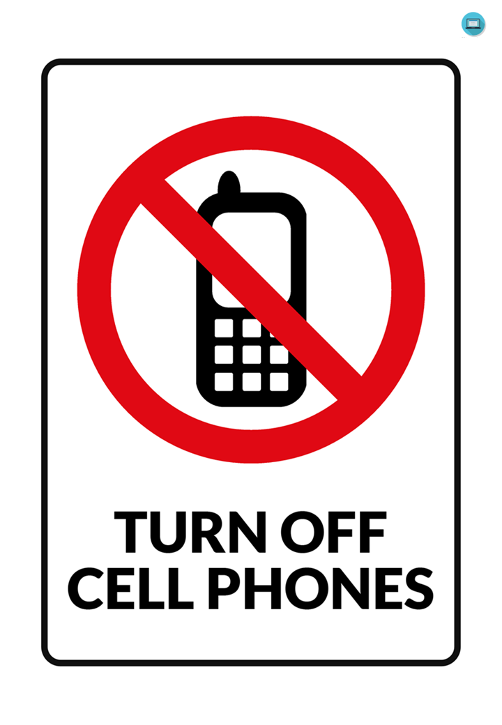 Turn Off Cell Phones Sign | Templates at allbusinesstemplates.com