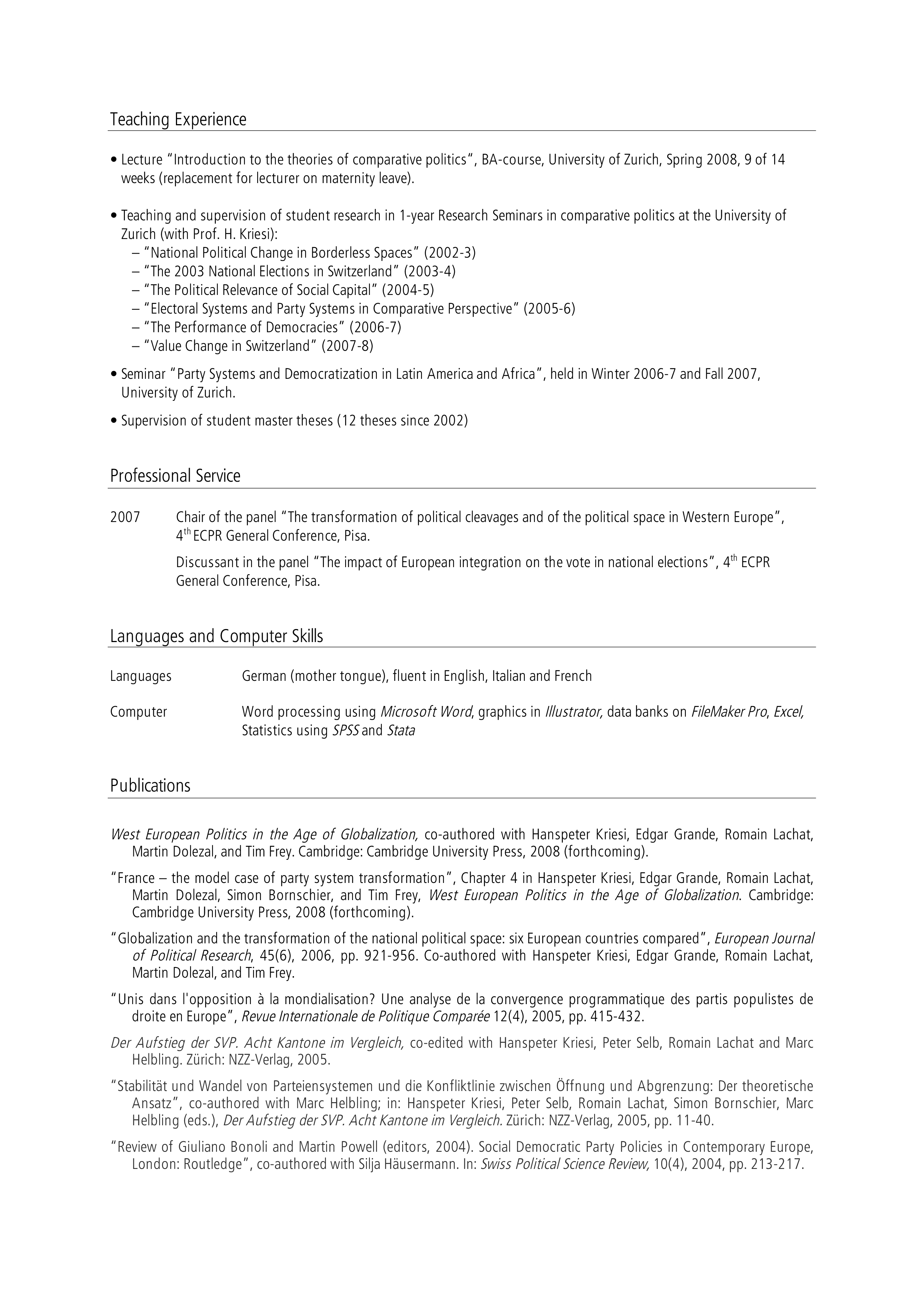 Academic CV | Templates at allbusinesstemplates.com