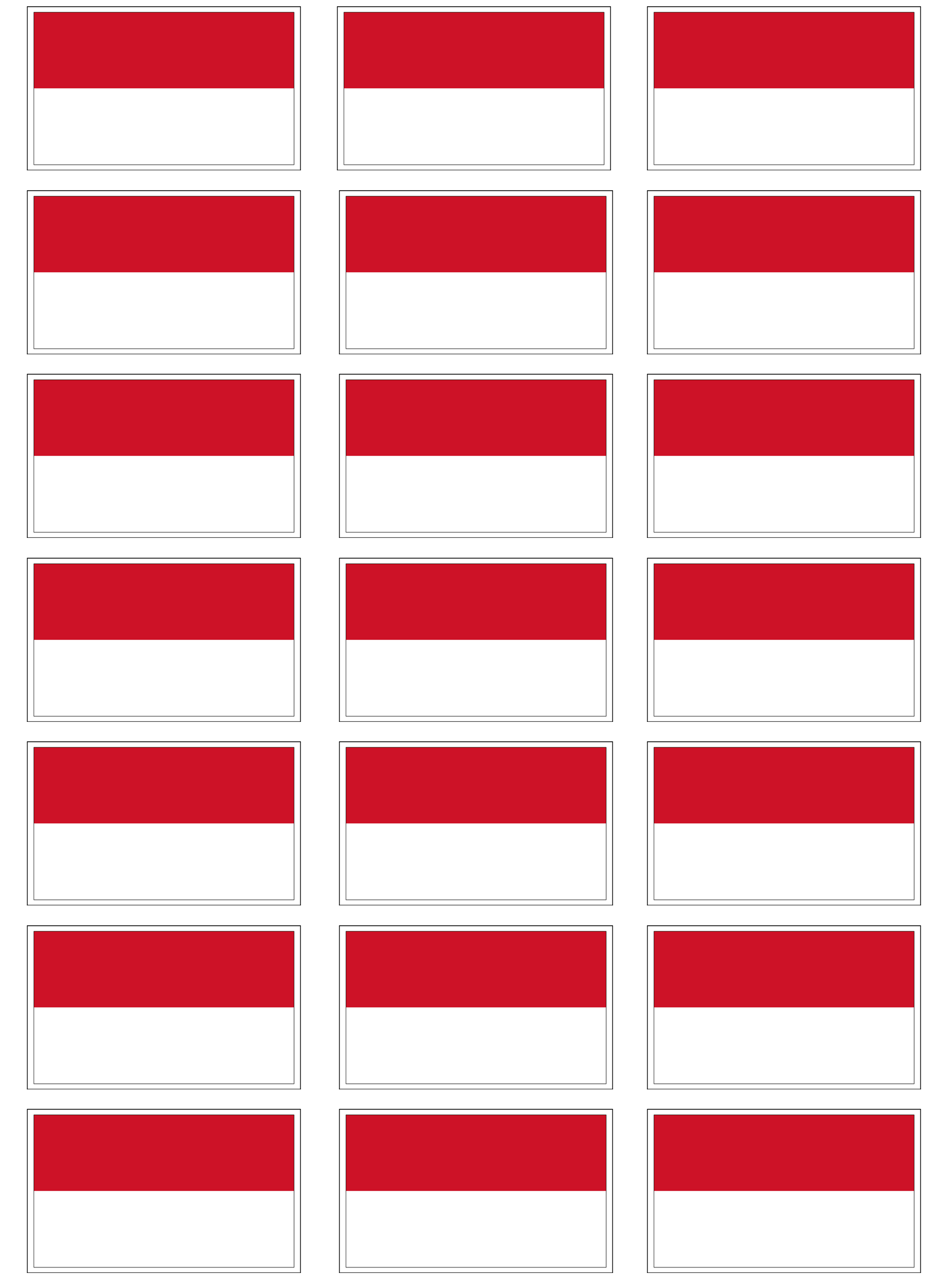 Indonesia printable flag | Templates at allbusinesstemplates.com