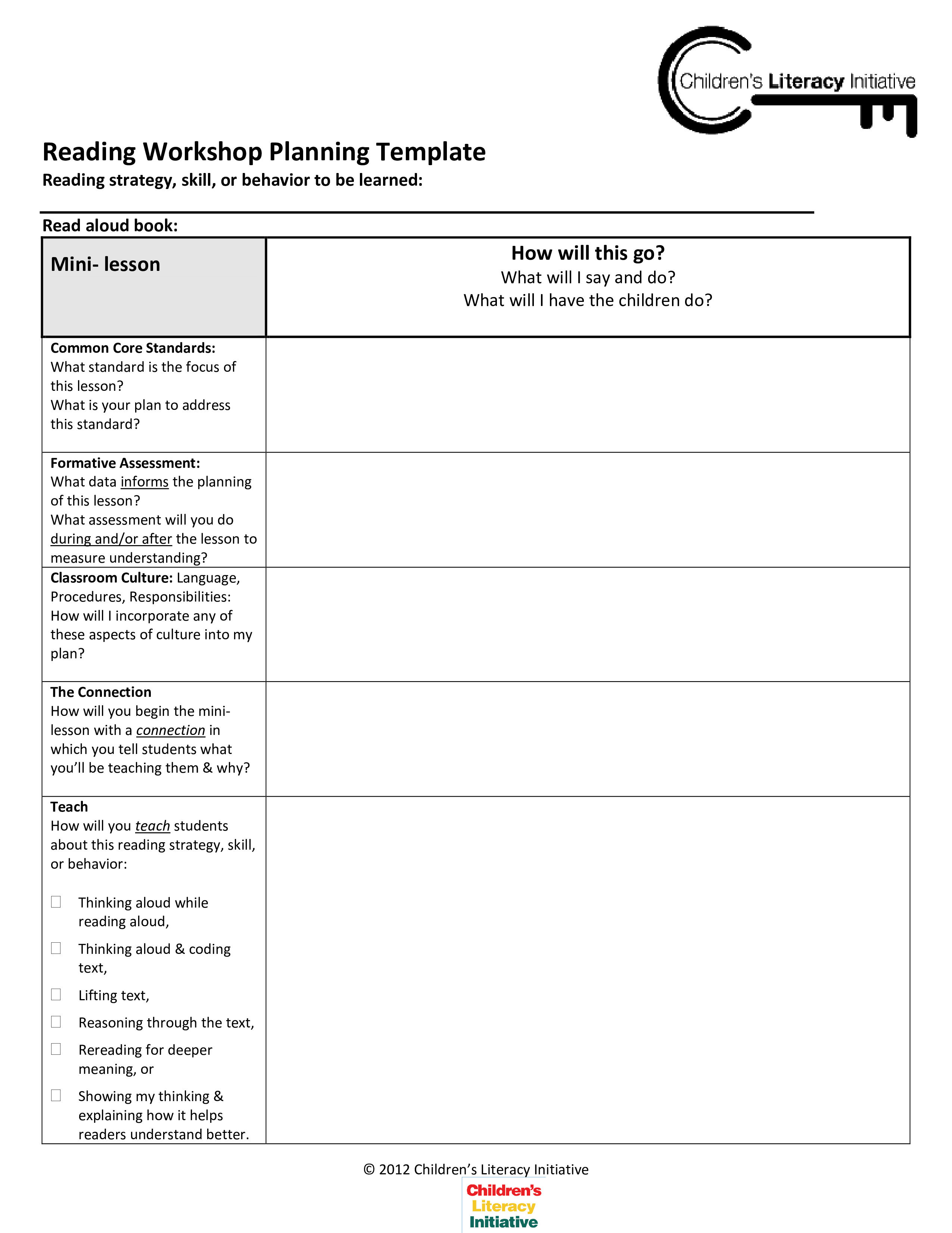 Madeline Hunter Lesson Plan Template Word