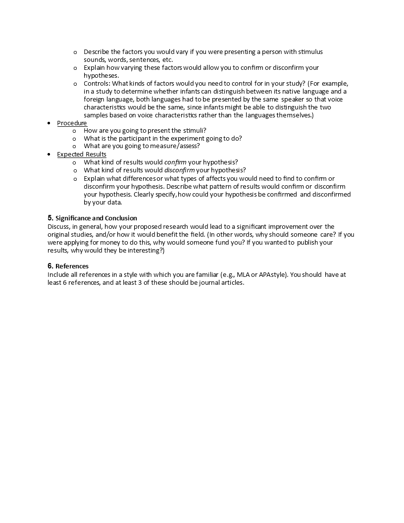 免费 Research Proposal Outline Example | 样本文件在 allbusinesstemplates.com