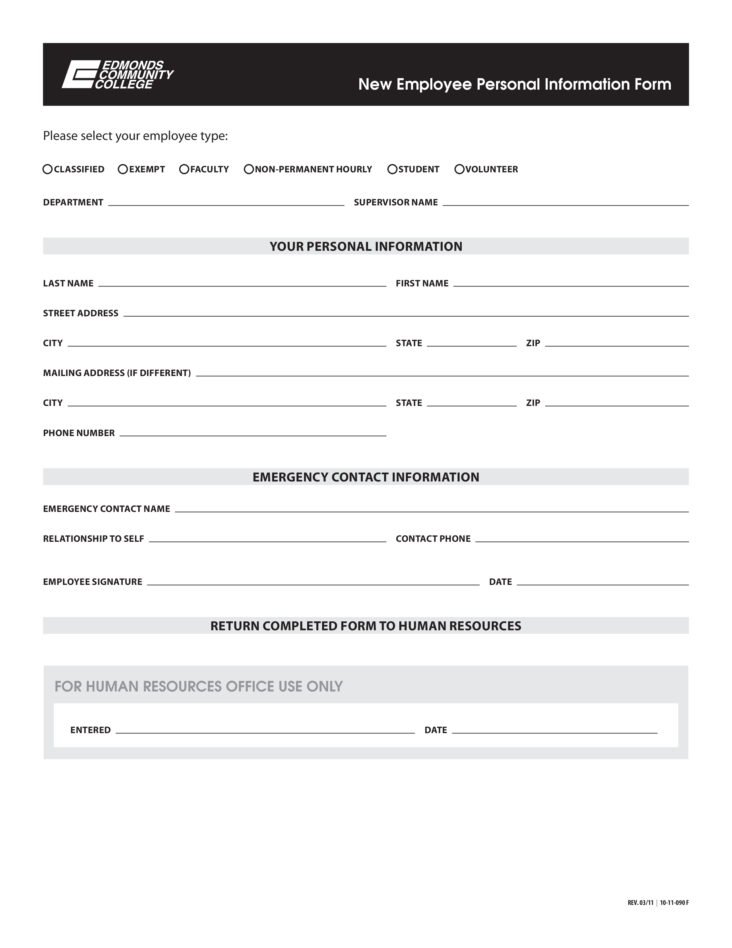 Personal Information Sheet Templates At Allbusinesstemplates