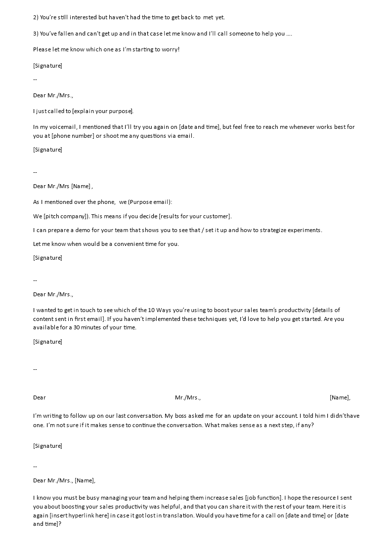 Follow Up Email Phone Call That Always Get Replies | Templates at ...