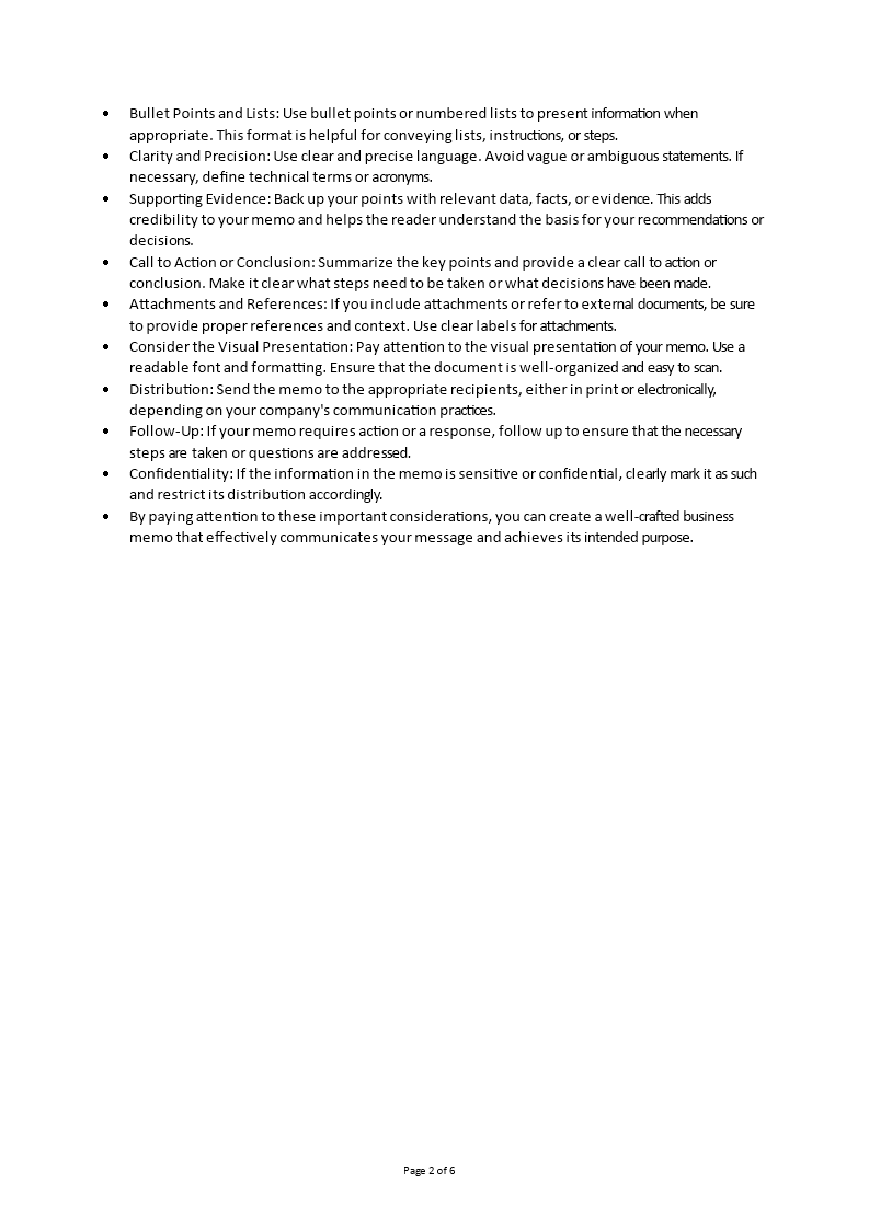 Business Memo Format | Templates at allbusinesstemplates.com