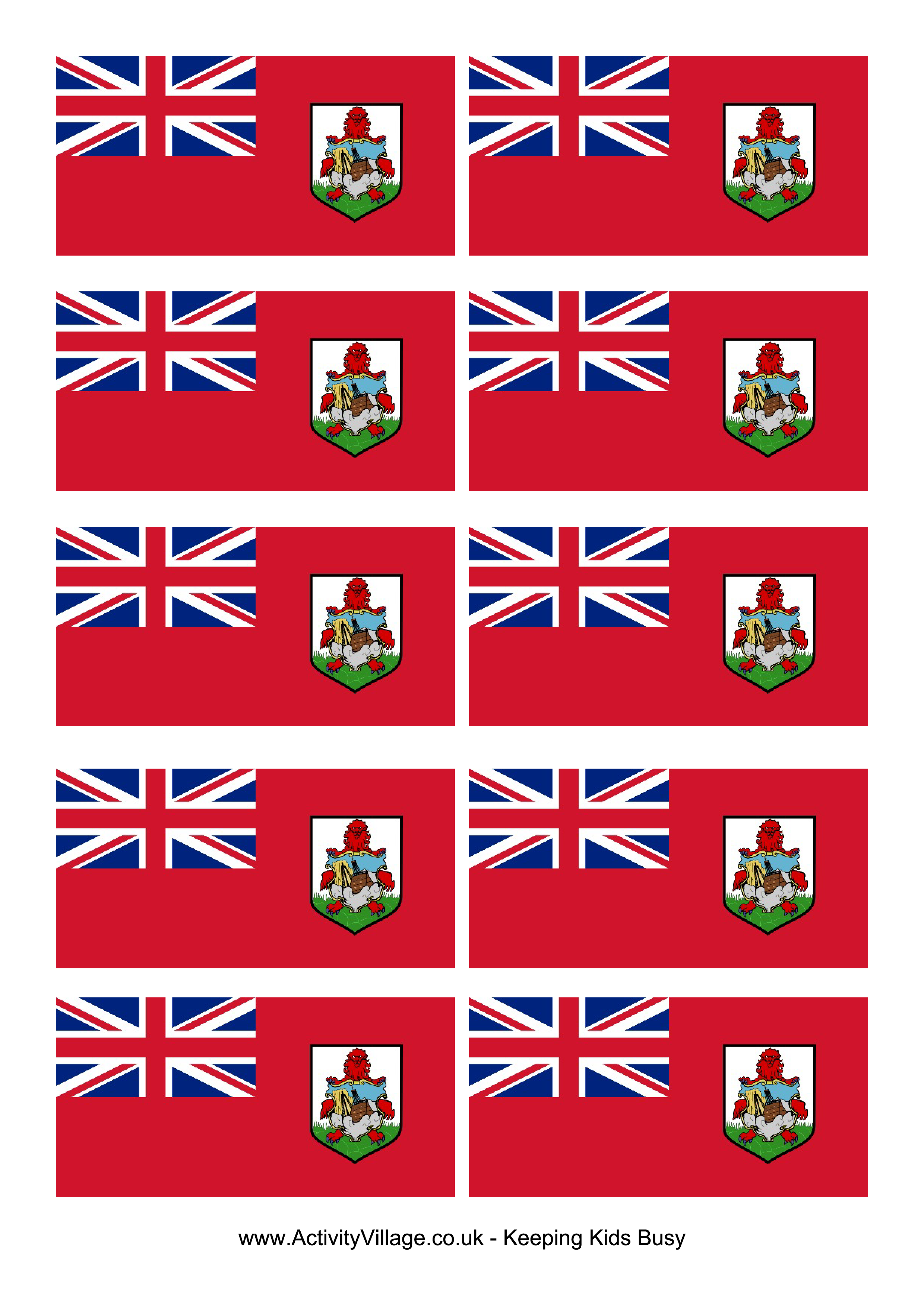 Bermuda Flag | Templates at allbusinesstemplates.com