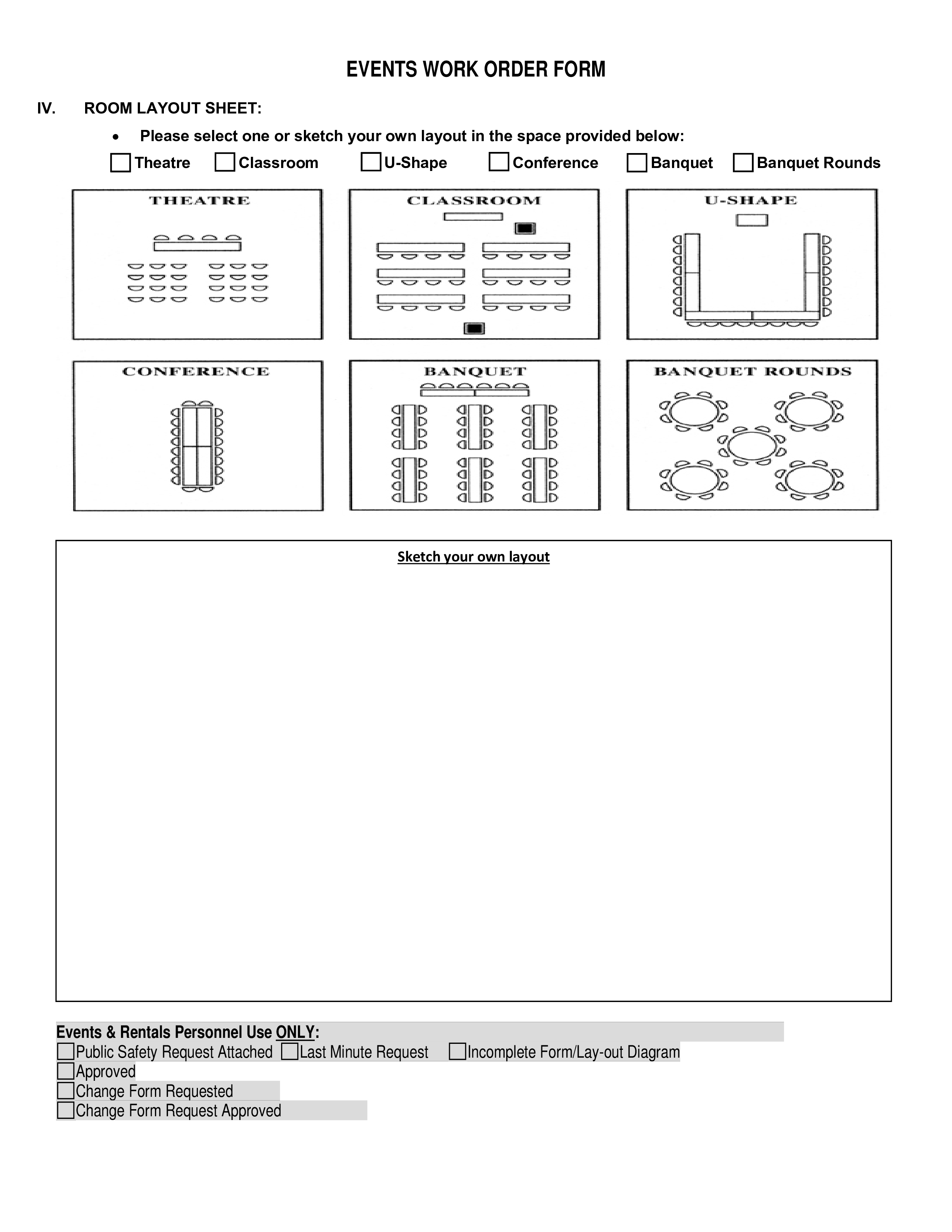 Events Work Order | Templates at allbusinesstemplates.com