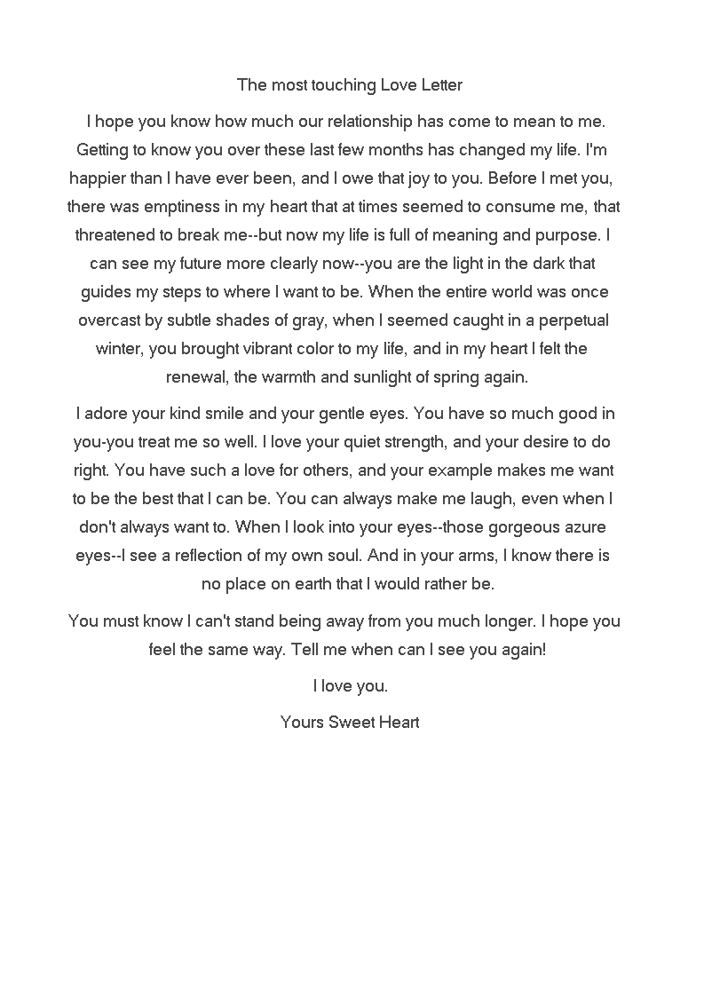 Cute Love Letter To Your Boyfriend Allbusinesstemplates