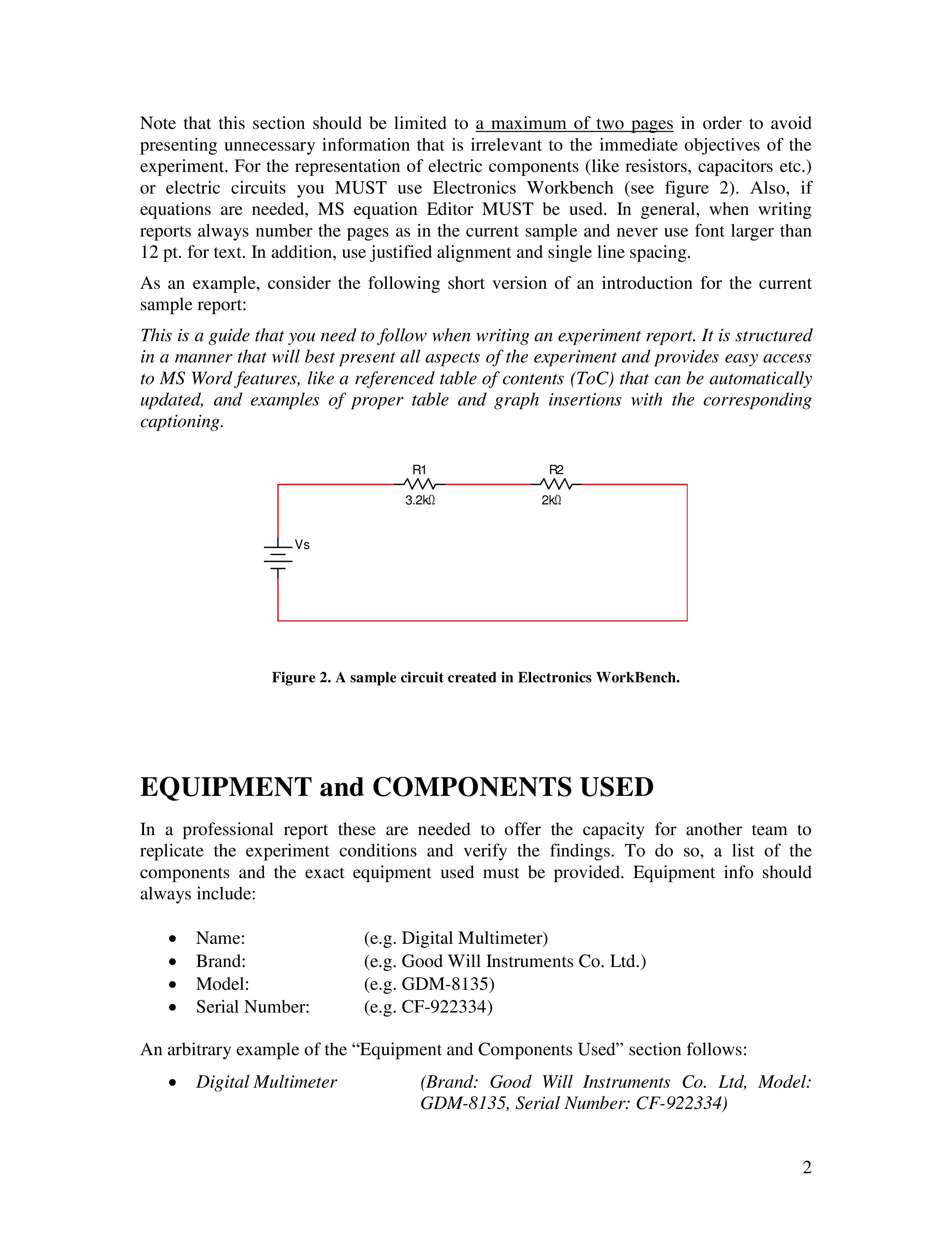 Engineering Lab Report | Templates at allbusinesstemplates.com