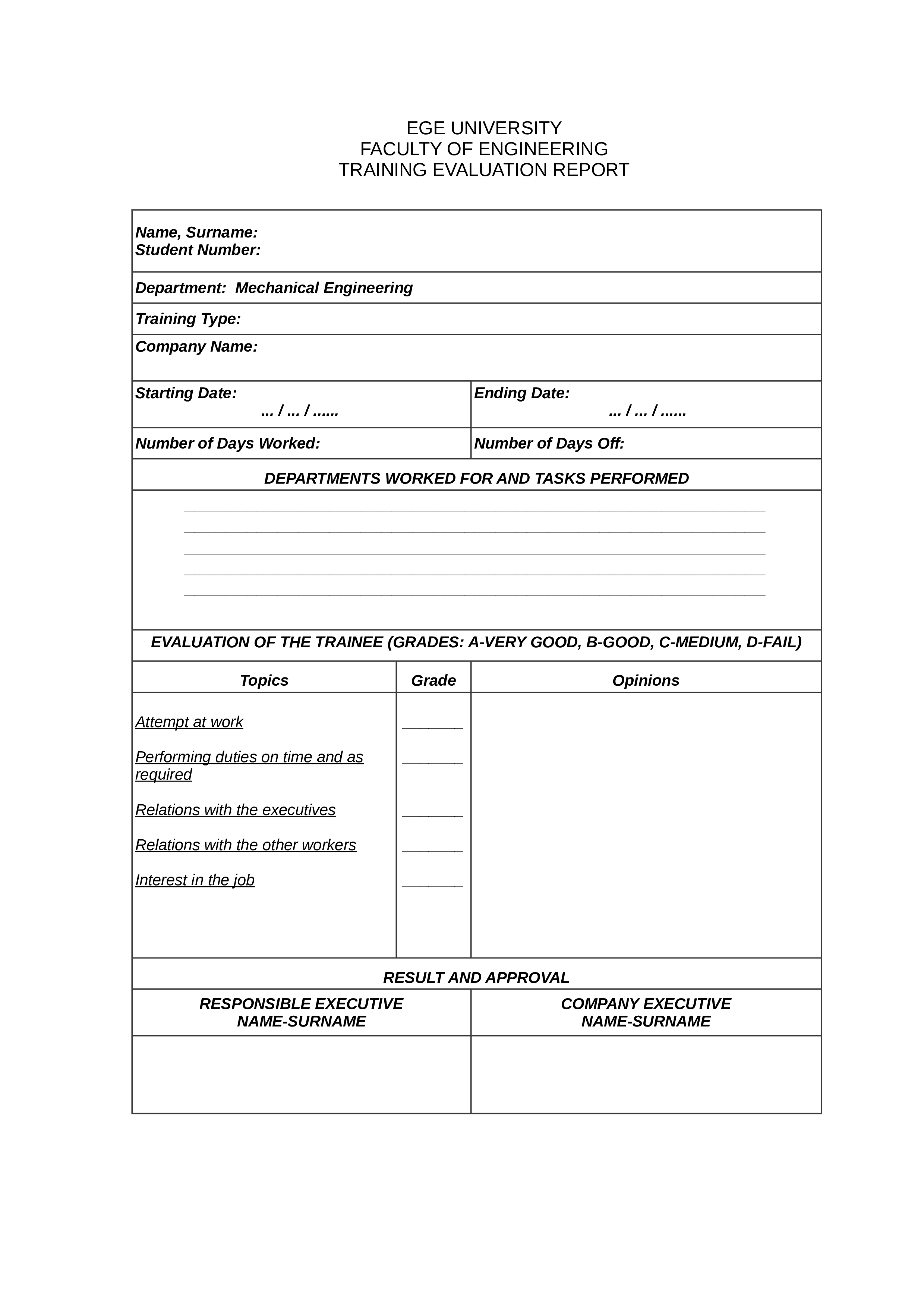 Sample Training Evaluation Form Training Evaluation Form Training Images Sample Training Evaluation Form Training Evaluation Form Training Images