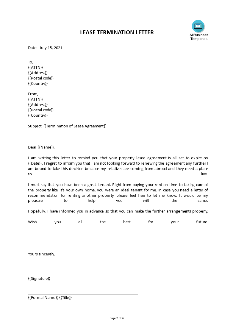 Tenant Late Rent Warning Letter | Templates at allbusinesstemplates.com