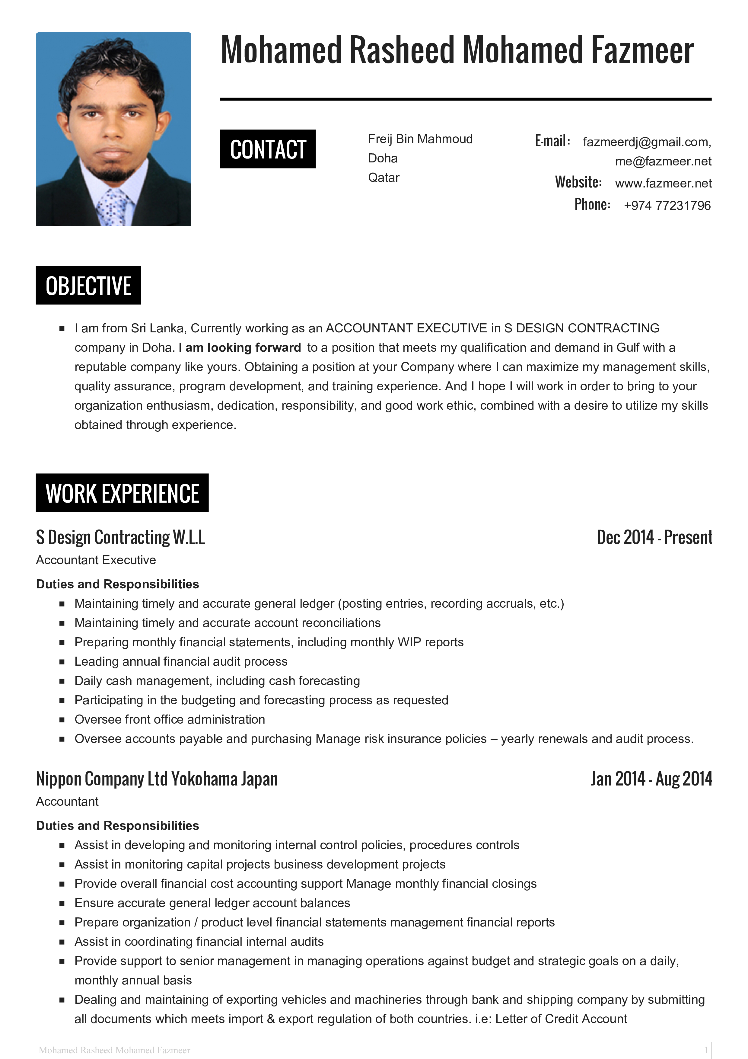 Contracting Company Accountant Job Description Best Design Idea