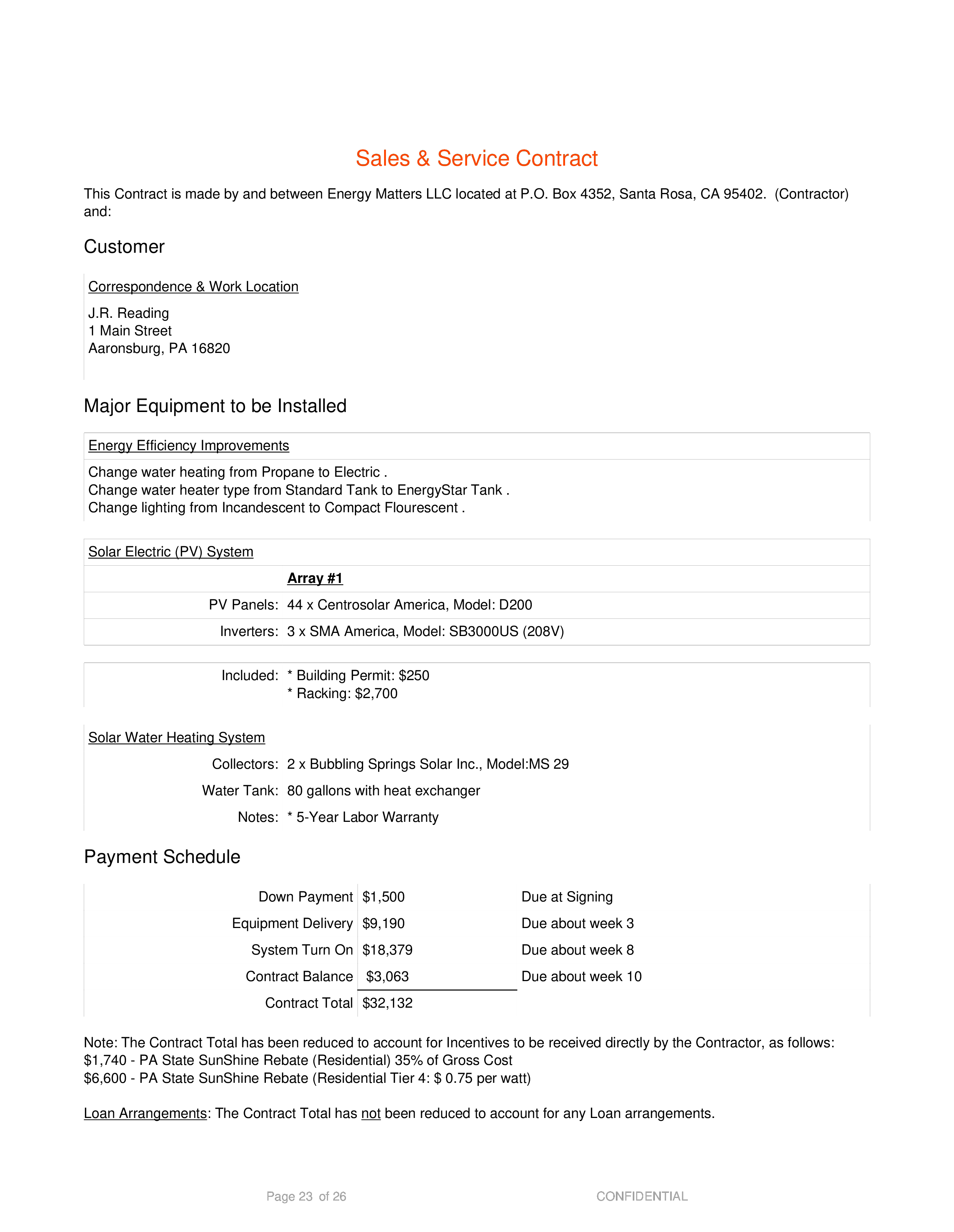 Solar Sales Proposal | Templates at allbusinesstemplates.com