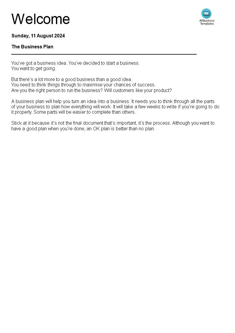 Personal Training Business Plan | Templates at allbusinesstemplates.com