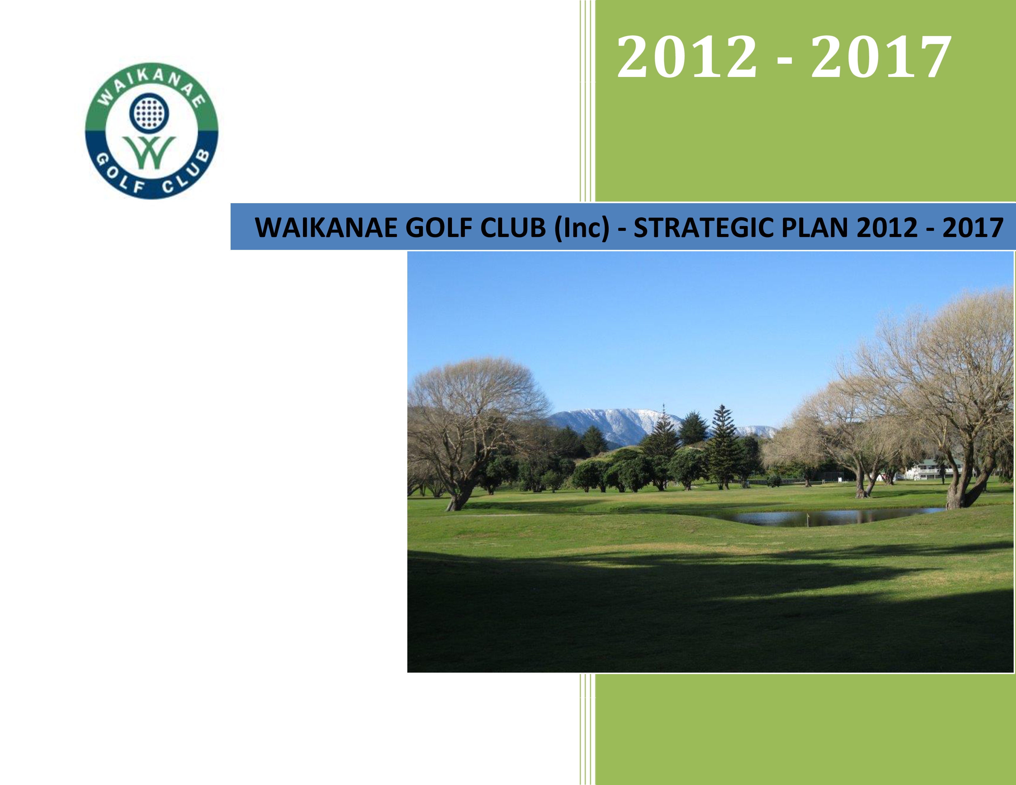 Golf Club Strategic Marketing Plan Templates At Allbusinesstemplates