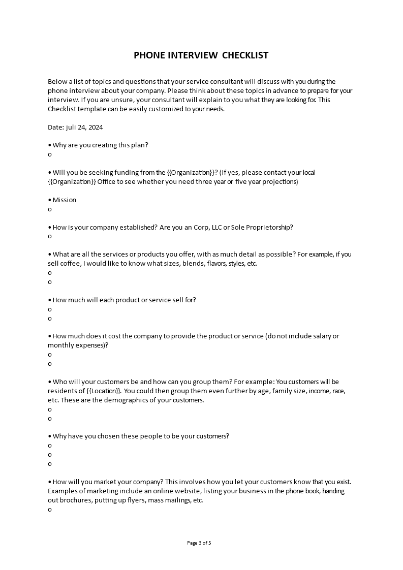 Phone Interview | Templates at allbusinesstemplates.com