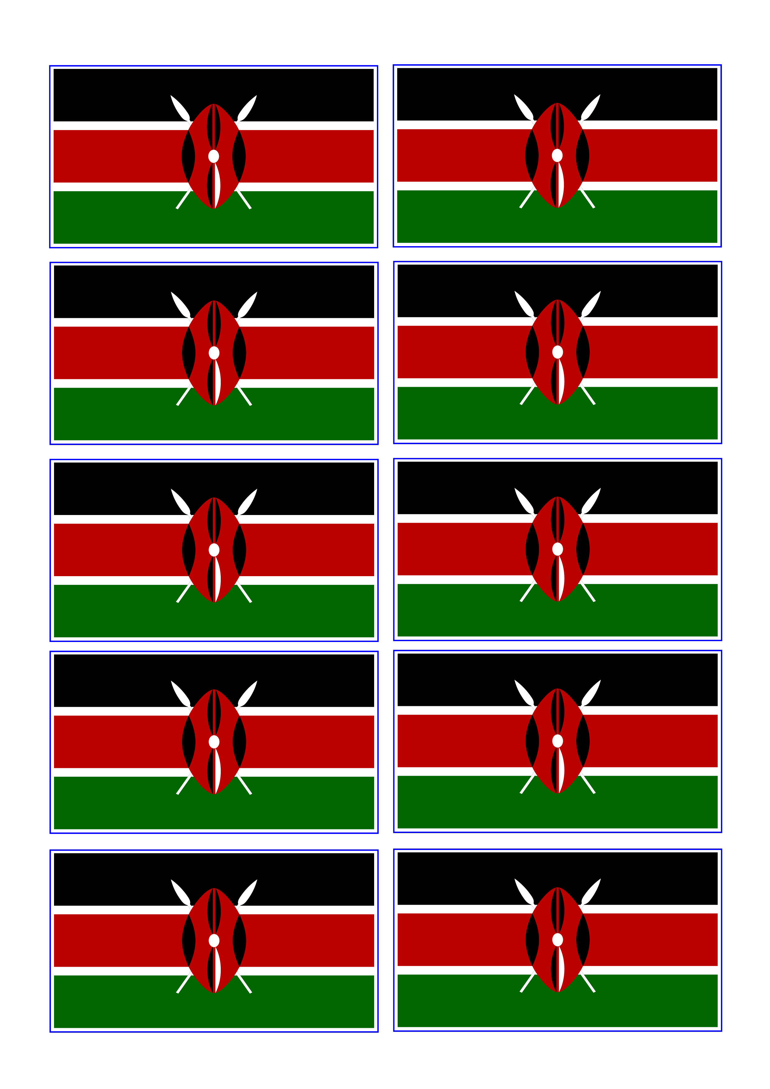 Kenya Flag | Templates at allbusinesstemplates.com