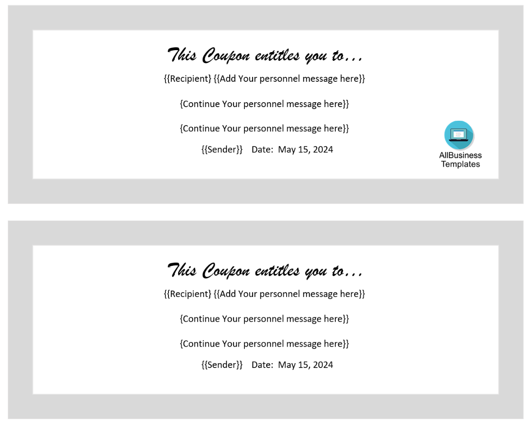 Free Coupon Template Word | Templates at allbusinesstemplates.com